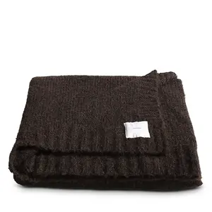 Calvin Klein Knitted Throw Blanket, 70 X 50 - Chocolate Brown