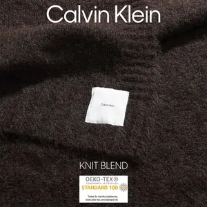 Calvin Klein Knitted Throw Blanket, 70 X 50 - Chocolate Brown