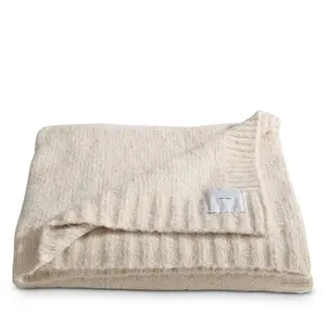 Calvin Klein Knitted Throw Blanket, 70 X 50 - Natural