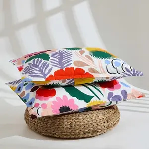 Marimekko Ojakellukka Cotton Percale 3 Piece Comforter Set, Full Queen - Multi
