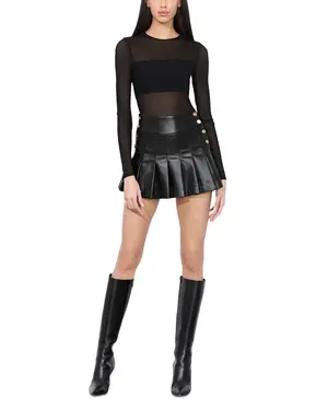 Alice + Olivia Bandeau Mesh Bodysuit