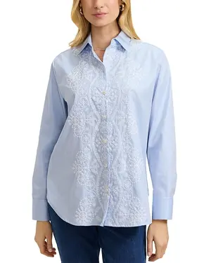 Foxcroft Embroidered Shirts For Women