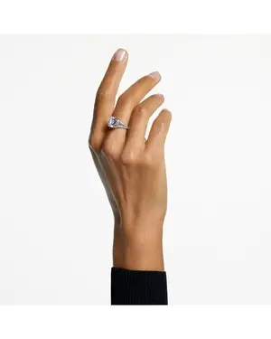 SWAROVSKI Stilla Square Crystal Ring - Silver