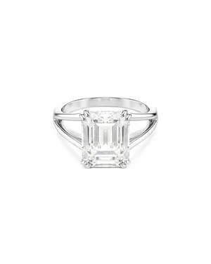 SWAROVSKI Swarovski Stilla Octagon Crystal Band Ring Silver