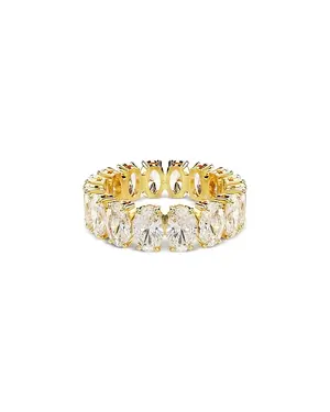SWAROVSKI Matrix Oval Crystal Eternity Ring - Gold
