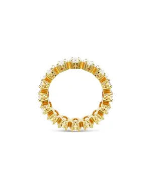 SWAROVSKI Matrix Oval Crystal Eternity Ring - Gold