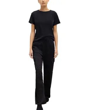 LESET Laura Margo Cotton Tee - Black