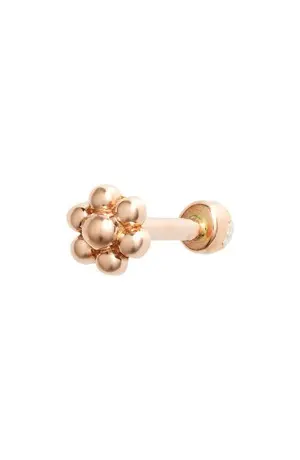 MARIA TASH Single Invisible Set Diamond Stud Earring - Rose Gold