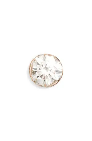MARIA TASH Single Invisible Set Diamond Stud Earring - Rose Gold