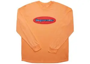 Supreme Ripple Long Sleeve T-shirt - Peach