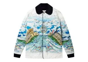 Casablanca Le Vol Ideal Quilted Hunting Jacket - Blue