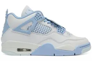 JORDAN 4 Retro Forget Me Not Sneakers - White/aluminumone-colorblue Tintone-coloroil Green