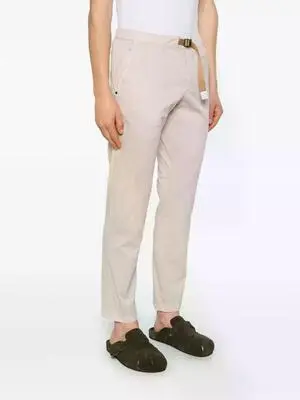 WHITE SAND Belted Chino Trousers - Neutrals