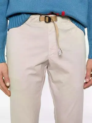 WHITE SAND Belted Chino Trousers - Neutrals