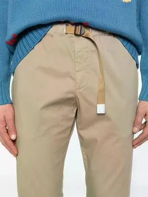 WHITE SAND Belted Chino Trousers - Neutrals