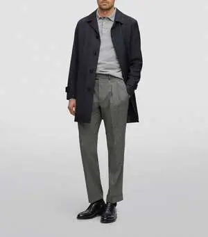 BOSS Wool-cashmere-silk Polo Shirt