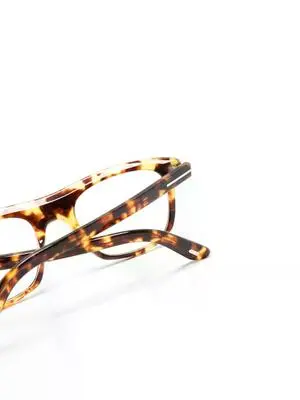 TOM FORD Tortoiseshell Square-frame Glasses - Brown