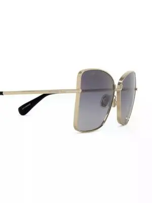 Max Mara Square-frame Sunglasses - Gold