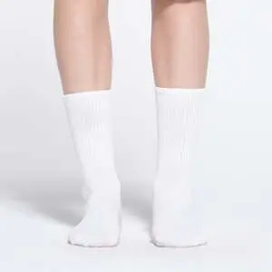 SKIMS Ribbed Crew Socks - Snow