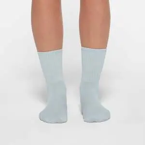 SKIMS Ribbed Crew Sock 3-Pack Opal Multi