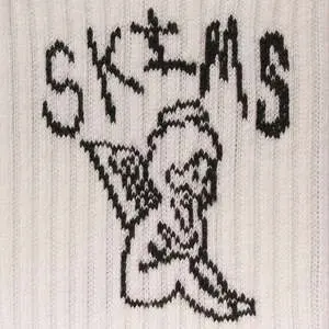 SKIMS Ribbed Crew Sock 3-pack - Spaced Hearts Multi