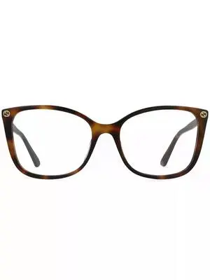 Gucci Interlocking G Glasses - Brown