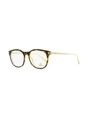Omega Tortoiseshell Round-frame Glasses