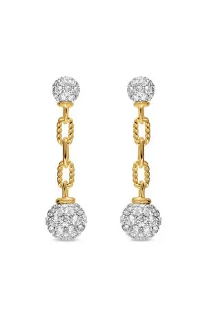 David Yurman Dy Madison Pavé Drop Earrings - Diamond
