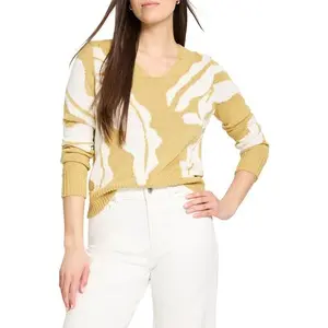 NIC+ZOE Shadow Reef Sweater - Yellow Multi