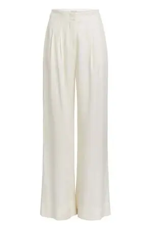 MARIE OLIVER Macbee Wide-leg Trousers - Ecru