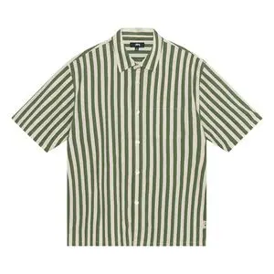 StÜssy Striped Boxy Flat Hem Shirt - Multicolor
