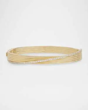 Lana Jewelry Kinetic Diamond Bangle - Yellow Gold