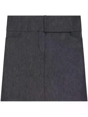 COURREGES Belted Mini Skirt - Grey