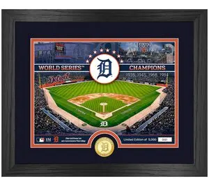 HIGHLAND MINT Detroit Tigers Bronze Coin Stadiu M Photo Mint - One-color