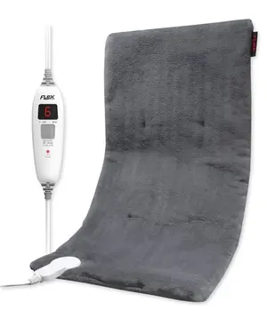 TZUMI Flex Fitness Recovery Heat Electric Heating Pad - Gray