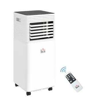 HOMCOM 10000 Btu Mobile Air Conditioner For Cooling And Dehumidifying - Black