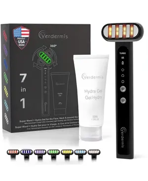 VERDERMIS 7 Color Led Super Wand + Hydra Gel - No Color