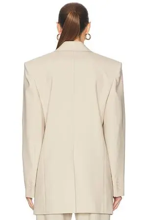 Saint Laurent Tailored Blazer - Beige