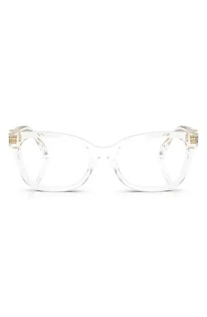 Tory Burch 49mm Phantos Optical Glasses - Clear