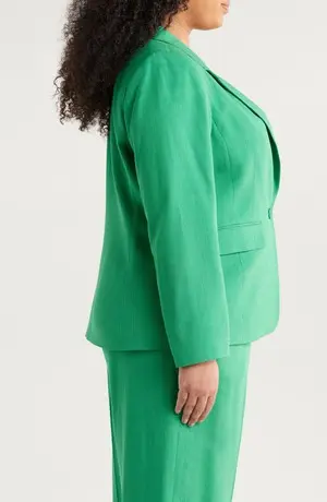 TAHARI ASL One-button Blazer - Clover