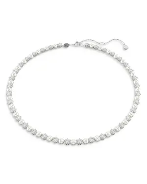 SWAROVSKI Matrix Tennis Necklace - Silver