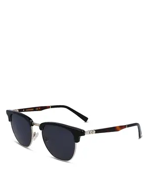 FERRAGAMO Brow Line Sunglasses - Black/gold