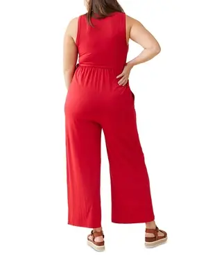 INGRID & ISABEL Nursing Jumpsuit - Red