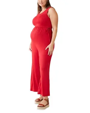 INGRID & ISABEL Nursing Jumpsuit - Red
