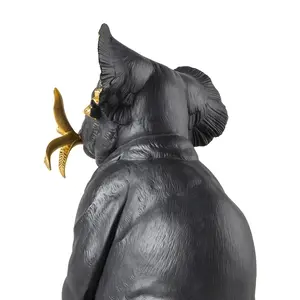 LLADRO Black And Gold Koala Limited Edition Sculpture