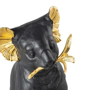 LLADRO Black And Gold Koala Limited Edition Sculpture