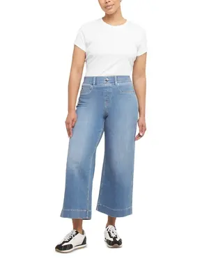 Spanx Cropped Wide Leg Jeans