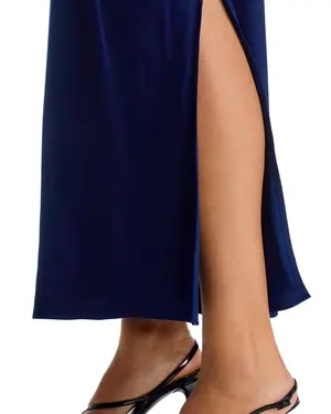 French Connection Ennis Satin Dress - Royal Blue