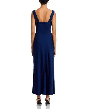 French Connection Ennis Satin Dress - Royal Blue
