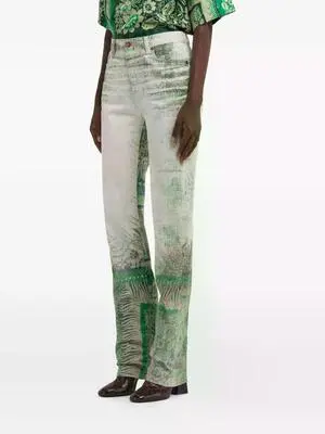 Roberto Cavalli Bandana-print Jeans